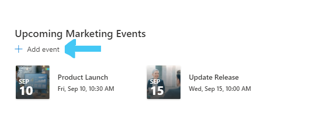 How to Use the Events Web Part in SharePoint Online